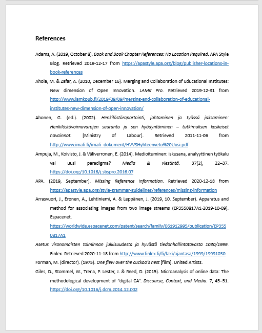 Writing Guidelines | University of Vaasa